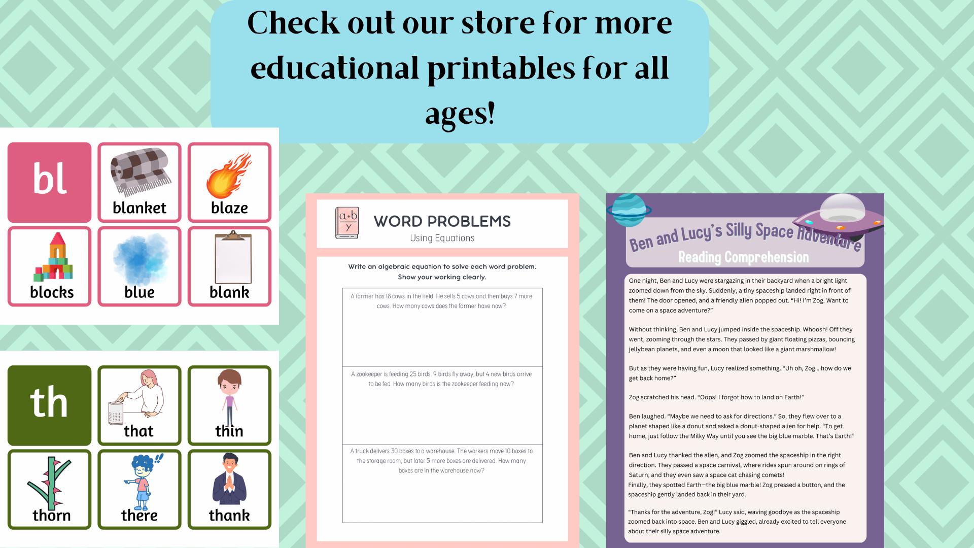 Spelling Worksheets for Pre-k to 1st Grade | Fun Learning and Easy ...