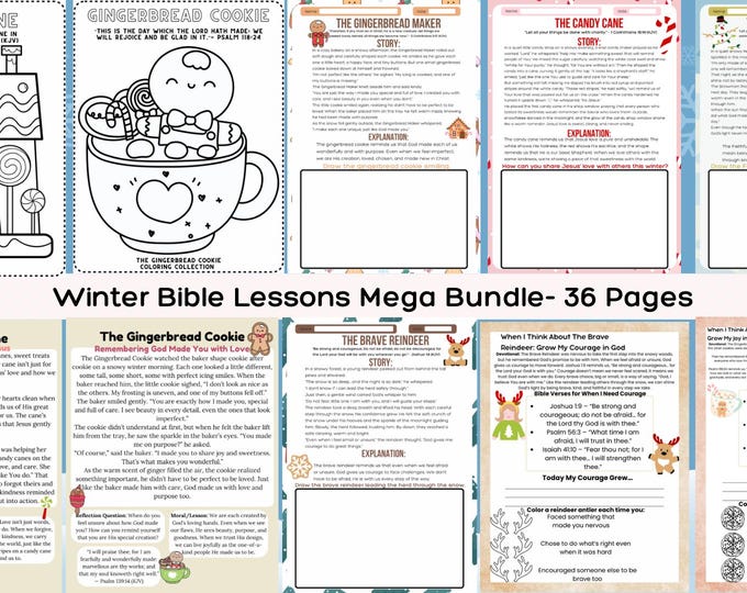 Winter Bible Coloring Pages + Devotionals for Kids - Etsy Canada