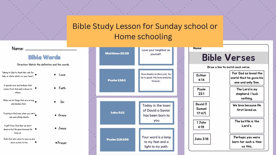 Bible Verse Flashcards and Prayer Worksheets – Christian Learning Set ...