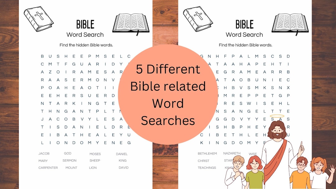 Jesus & Bible Stories Word Search Puzzle – Christian Educational ...