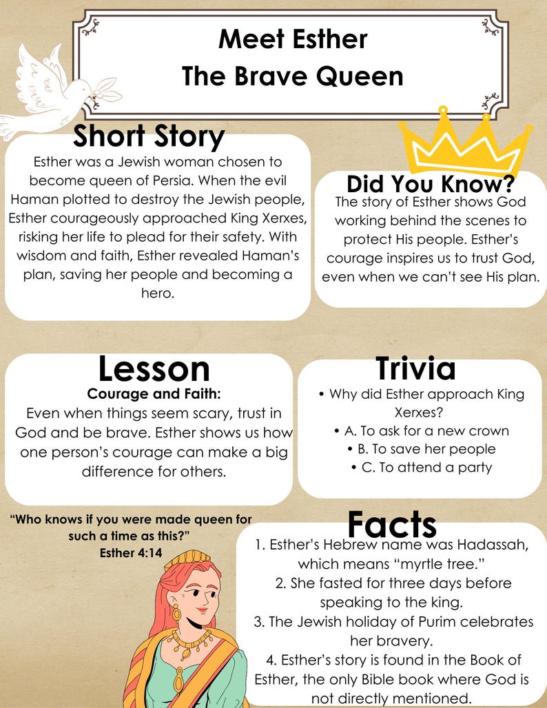 People of the Bible Fact Sheets Printable Bible Study Resources for ...
