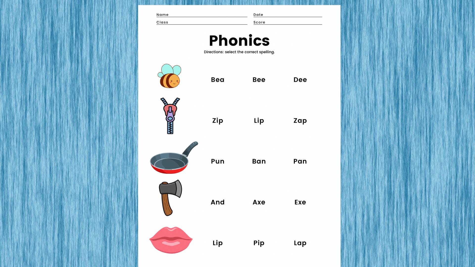 Spelling Worksheets for Pre-k to 1st Grade | Fun Learning and Easy ...