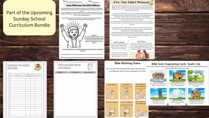 Editable Sunday School Roster & Volunteer Sign-up Sheet – Canva ...