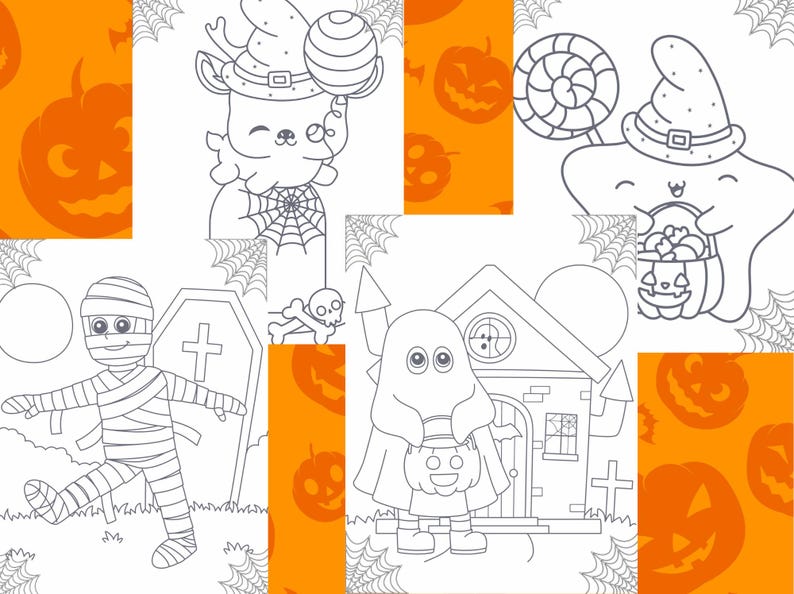 Halloween Coloring Pages for Kids Fun Printable Activity Sheets for ...