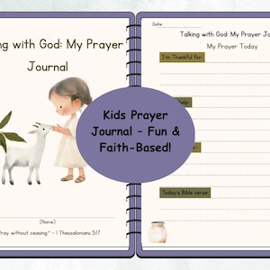 Kids Prayer Journal Printable – Bible-based Prayer Pages for Children ...