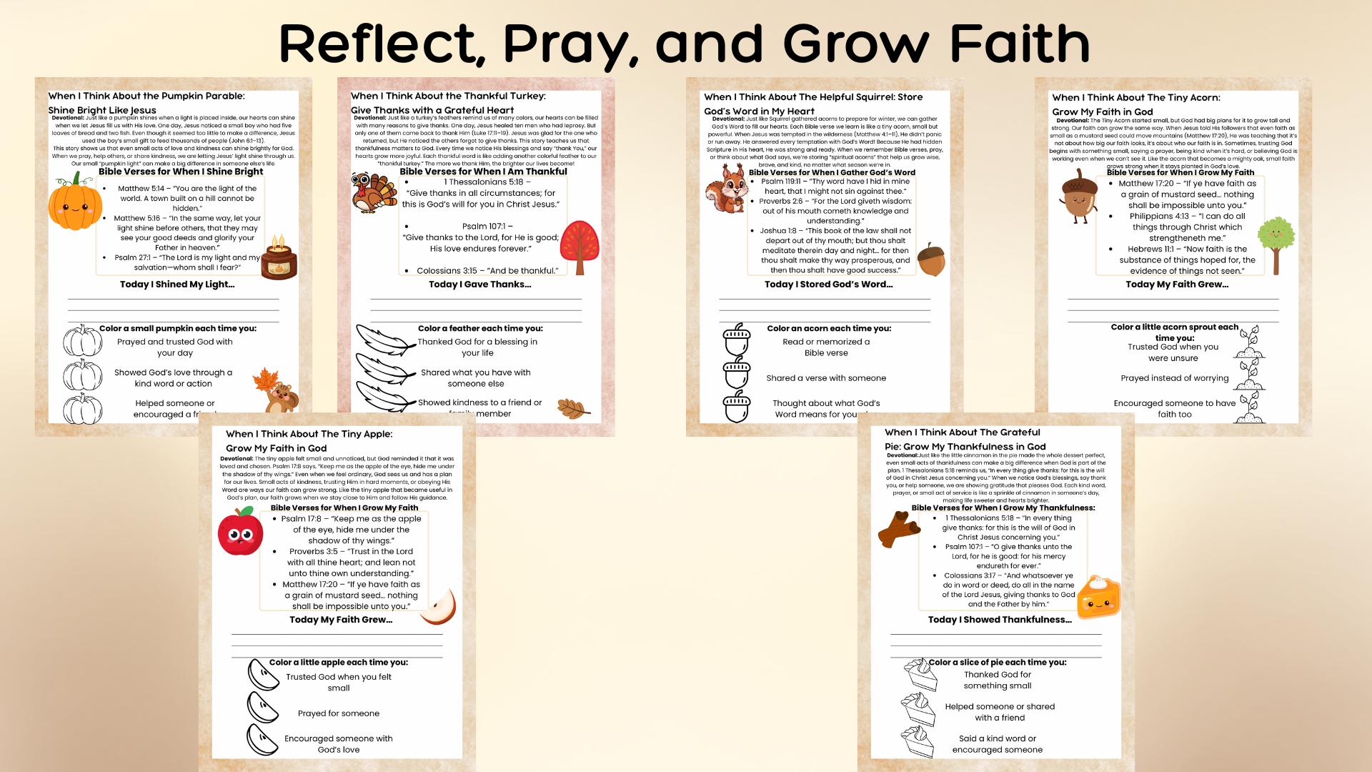 Mega Fall Bible Lesson Bundle for Kids Christian Activities Fall Sunday ...