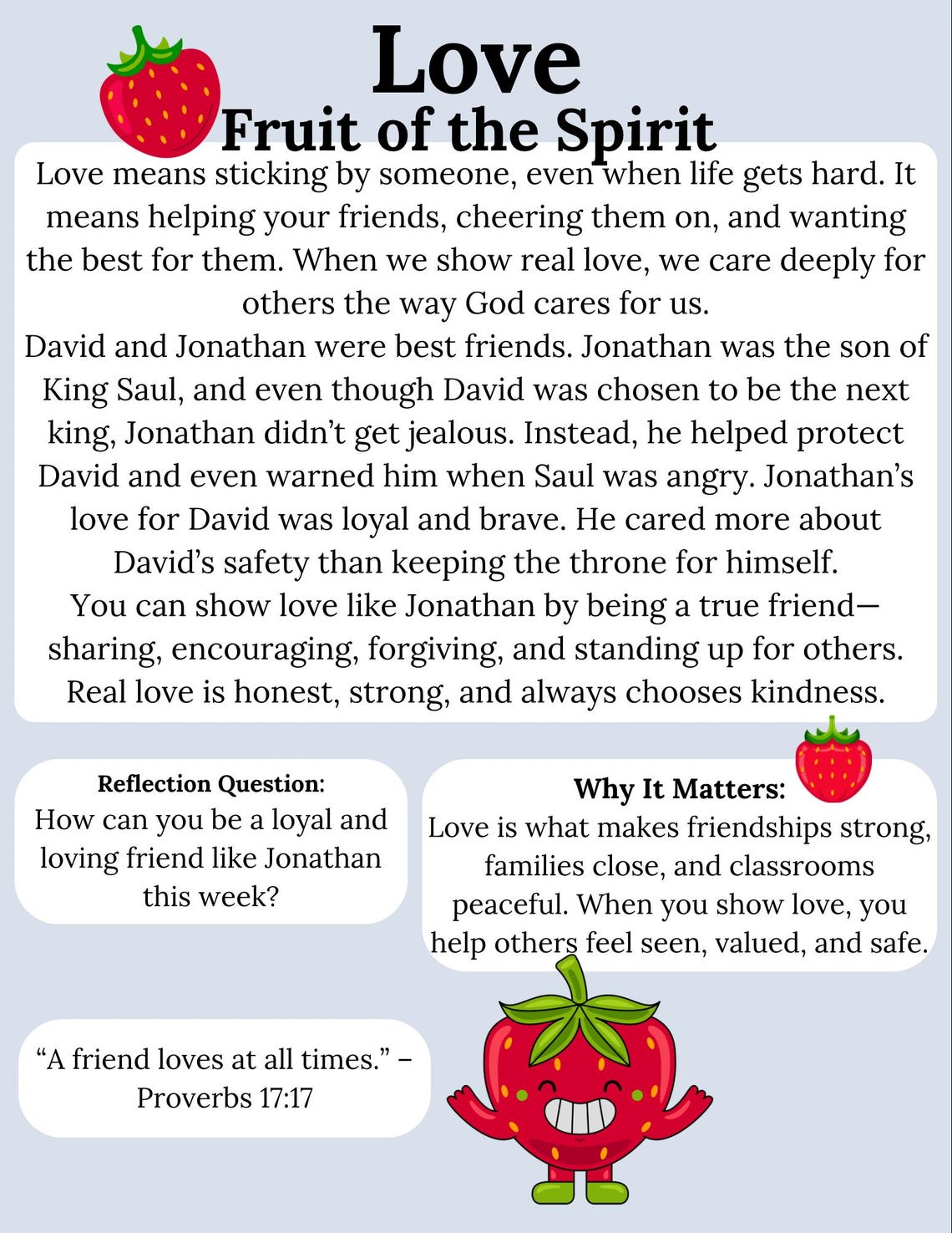 Fruit of the Spirit Fact Sheets Bible Printables for Kids Christian ...