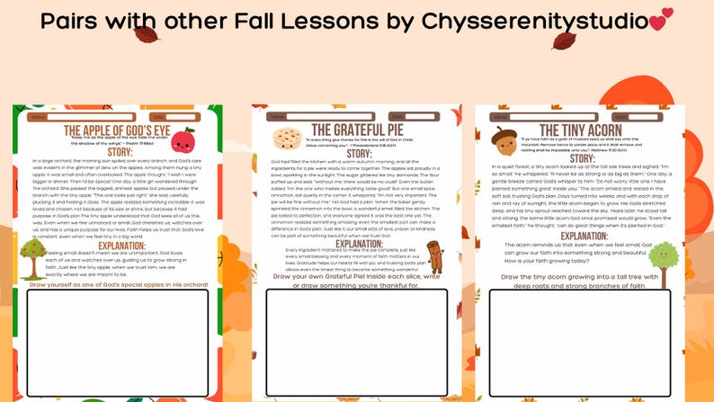 12 Days of Gratitude Fall Bible Lessons for Kids Printable Thanksgiving ...