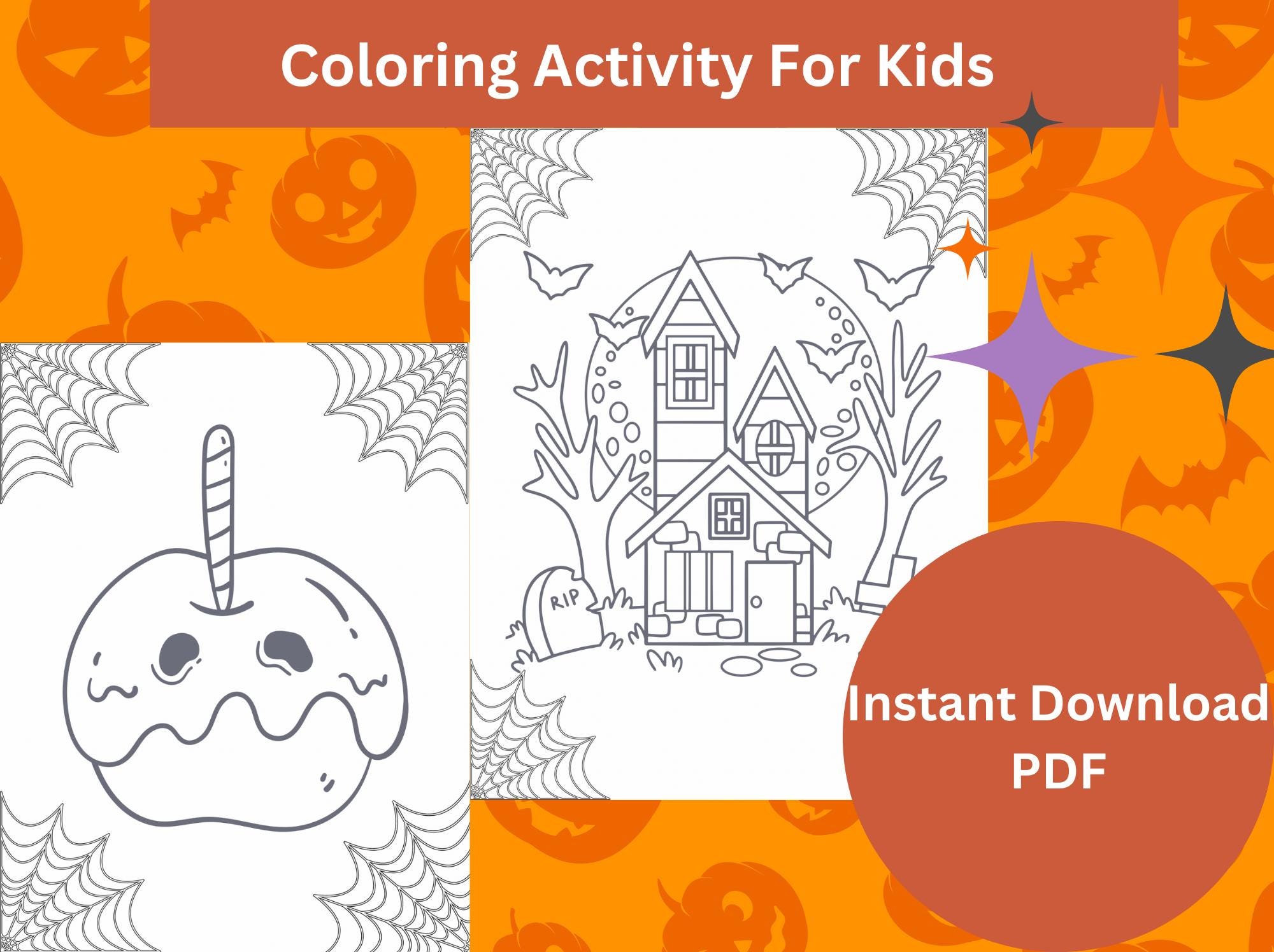 Halloween Coloring Pages for Kids Fun Printable Activity Sheets for ...