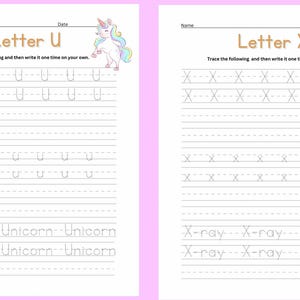 ABC Tracing Practice for Kids Educational Worksheets Fun Learning ...