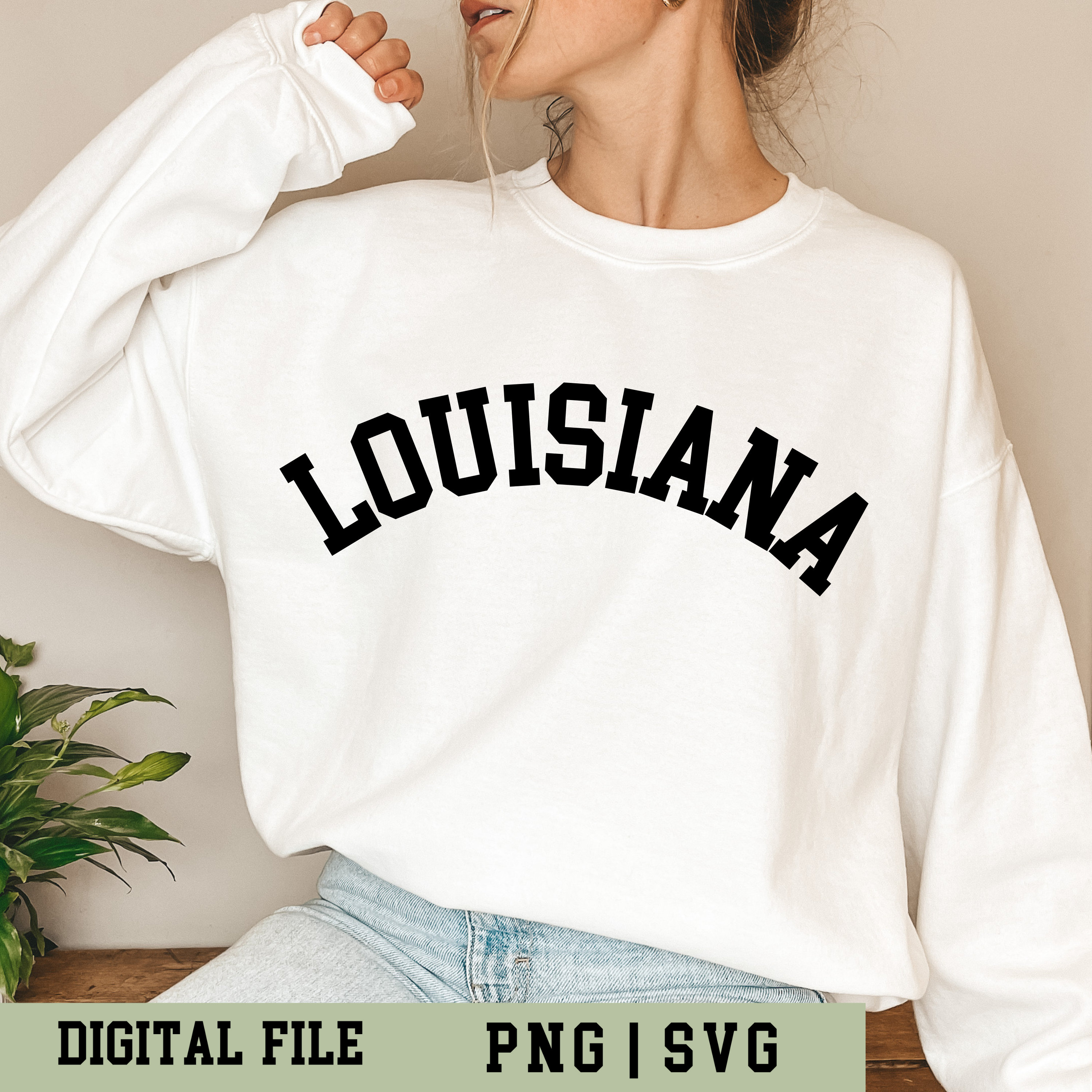 Louisiana PNG SVG, Curved Louisiana State Collegiate University Block ...