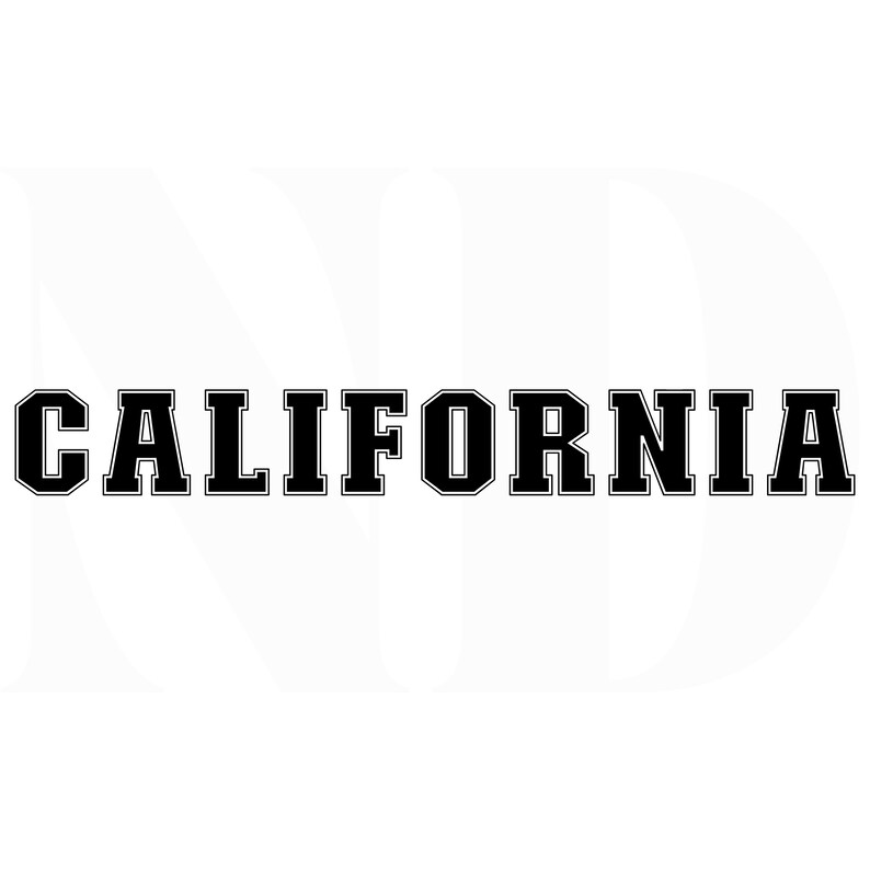 California SVG, California State PNG, States Collegiate Design, Single ...