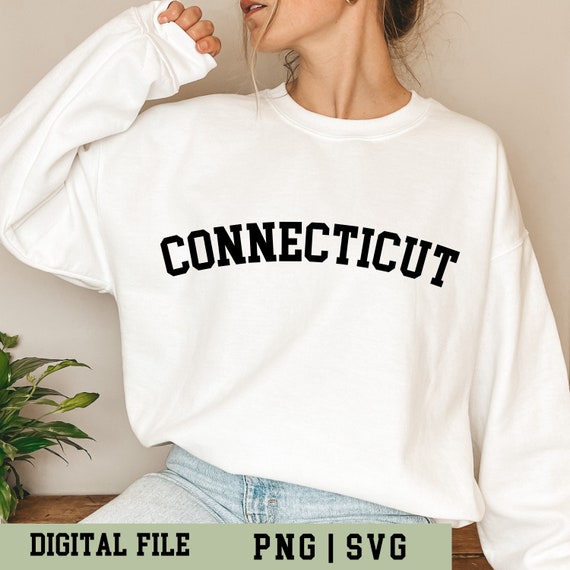 Connecticut SVG Connecticut State PNG Collegiate Varsity - Etsy