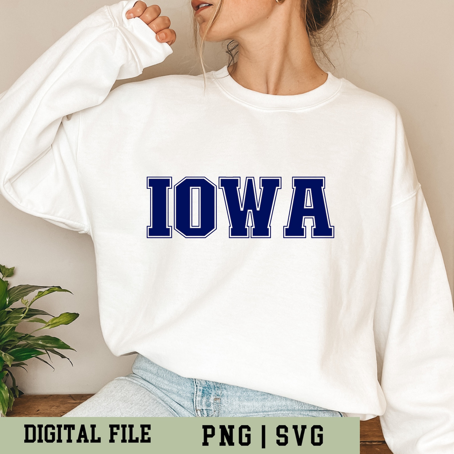 Iowa State PNG SVG, Collegiate Outline Oxford Blue Design - Etsy