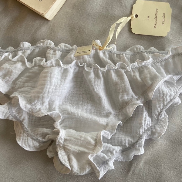 White Cotton Panties Etsy