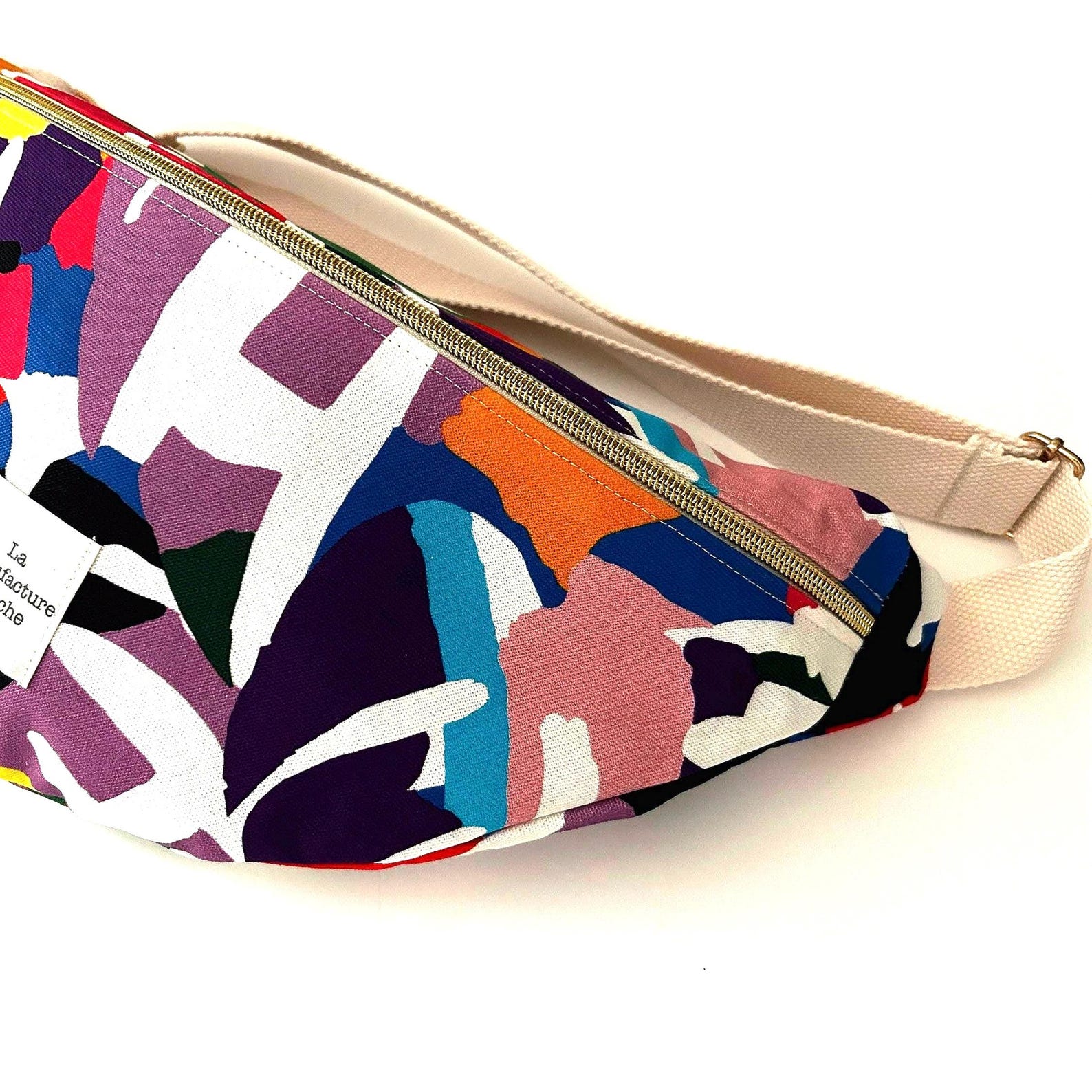 Large Colorful Fanny Pack, Bum Bag , Waist Bag - Etsy