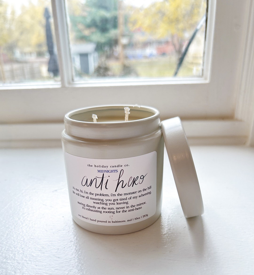 Anti Hero southern Iced Tea 10 Oz. Double Wick Soy Candle Gift Merch ...