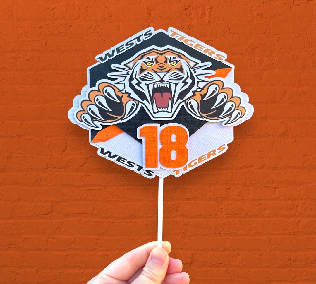 NRL Wests Tigers Cake Topper - Etsy Australia