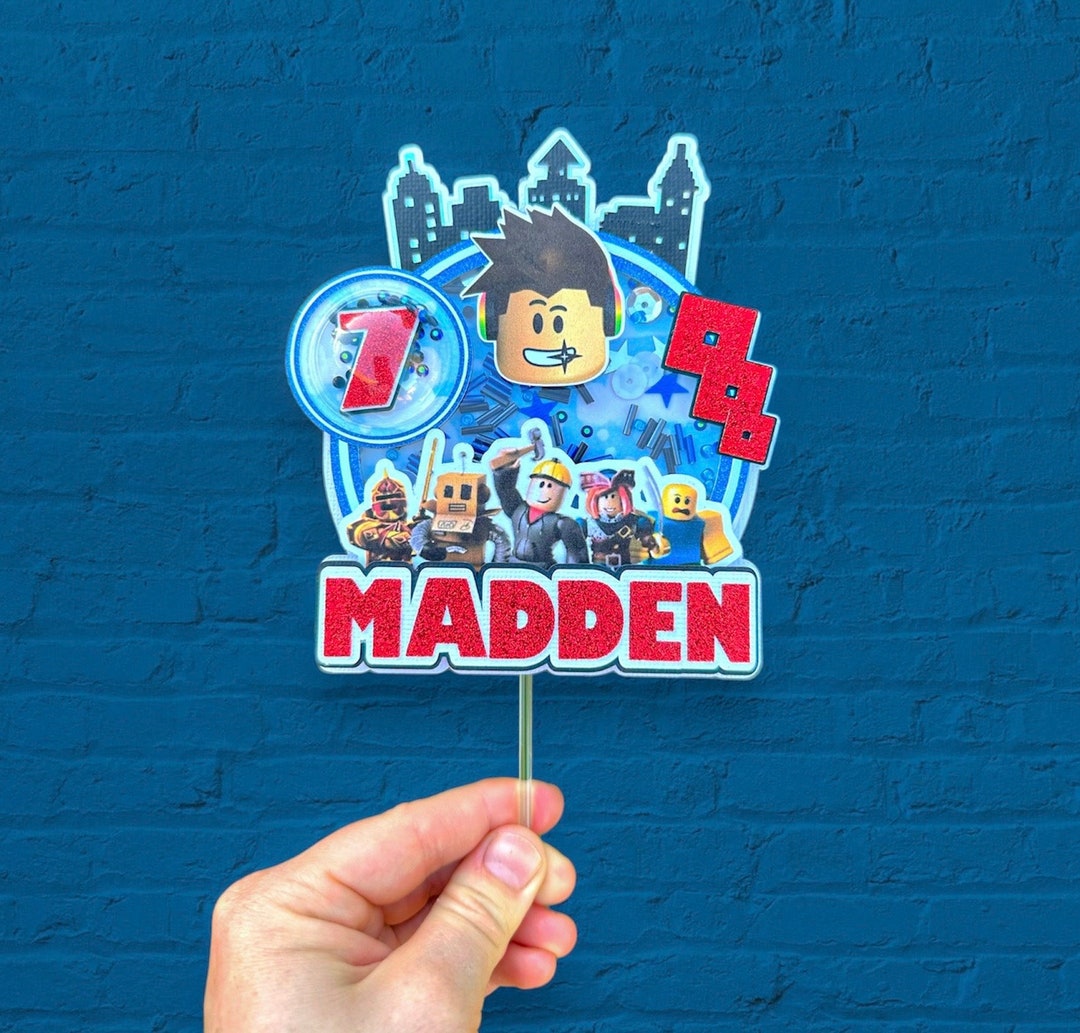 Roblox Shaker Cake Topper - Etsy