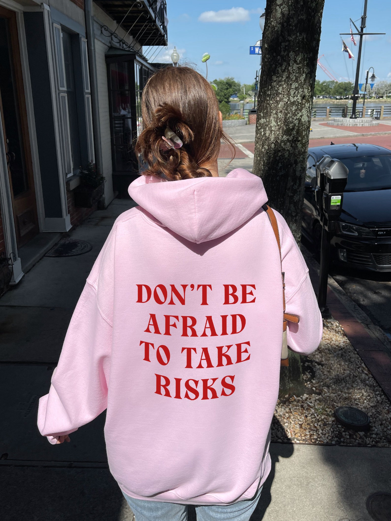 Don't Be Afraid to Take Risks Hoodie, Positive Affirmation Sweatshirt ...
