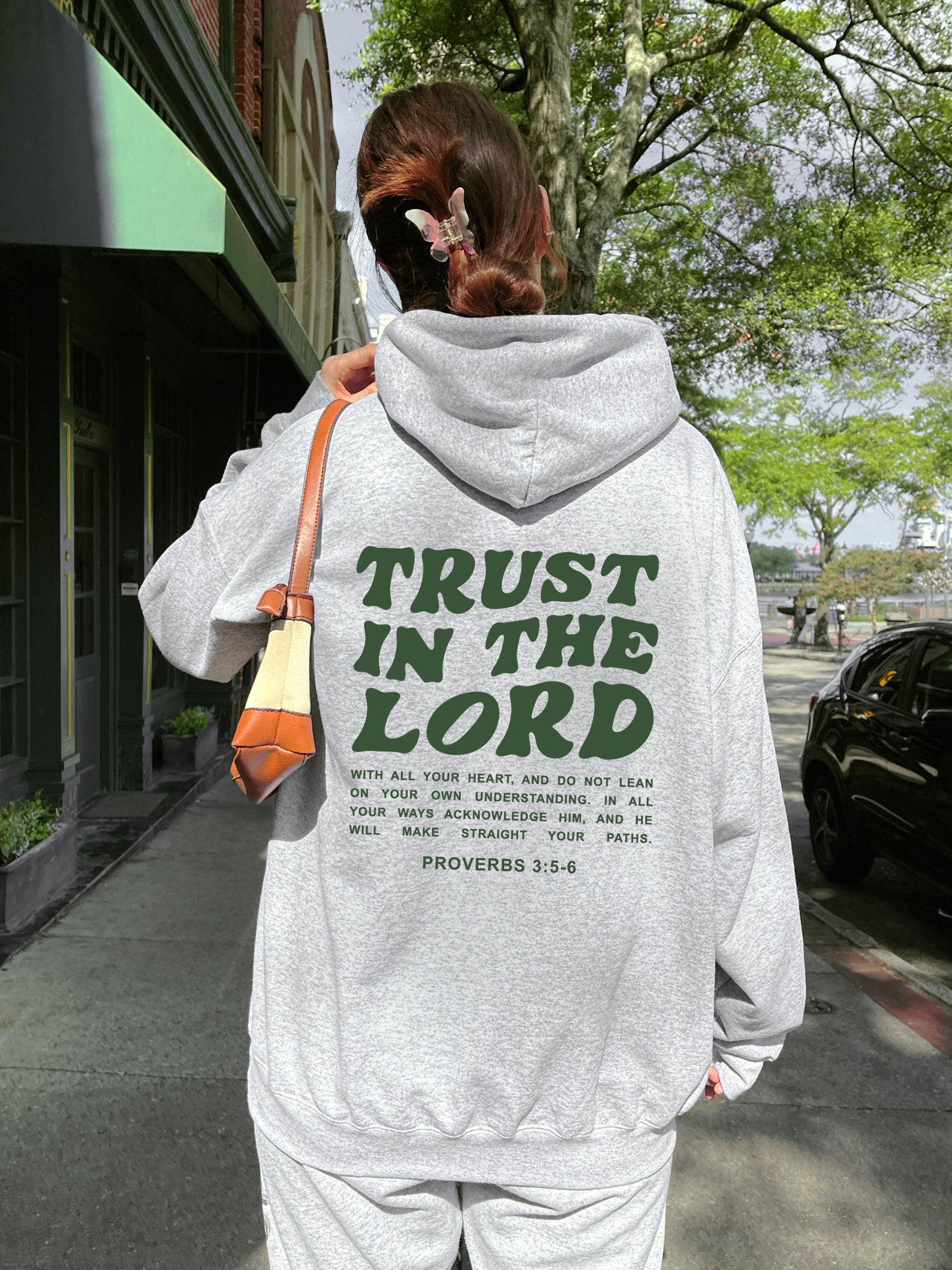 Trust in the Lord Hoodie, Bible Verse Christian Hoodie, Christianity ...
