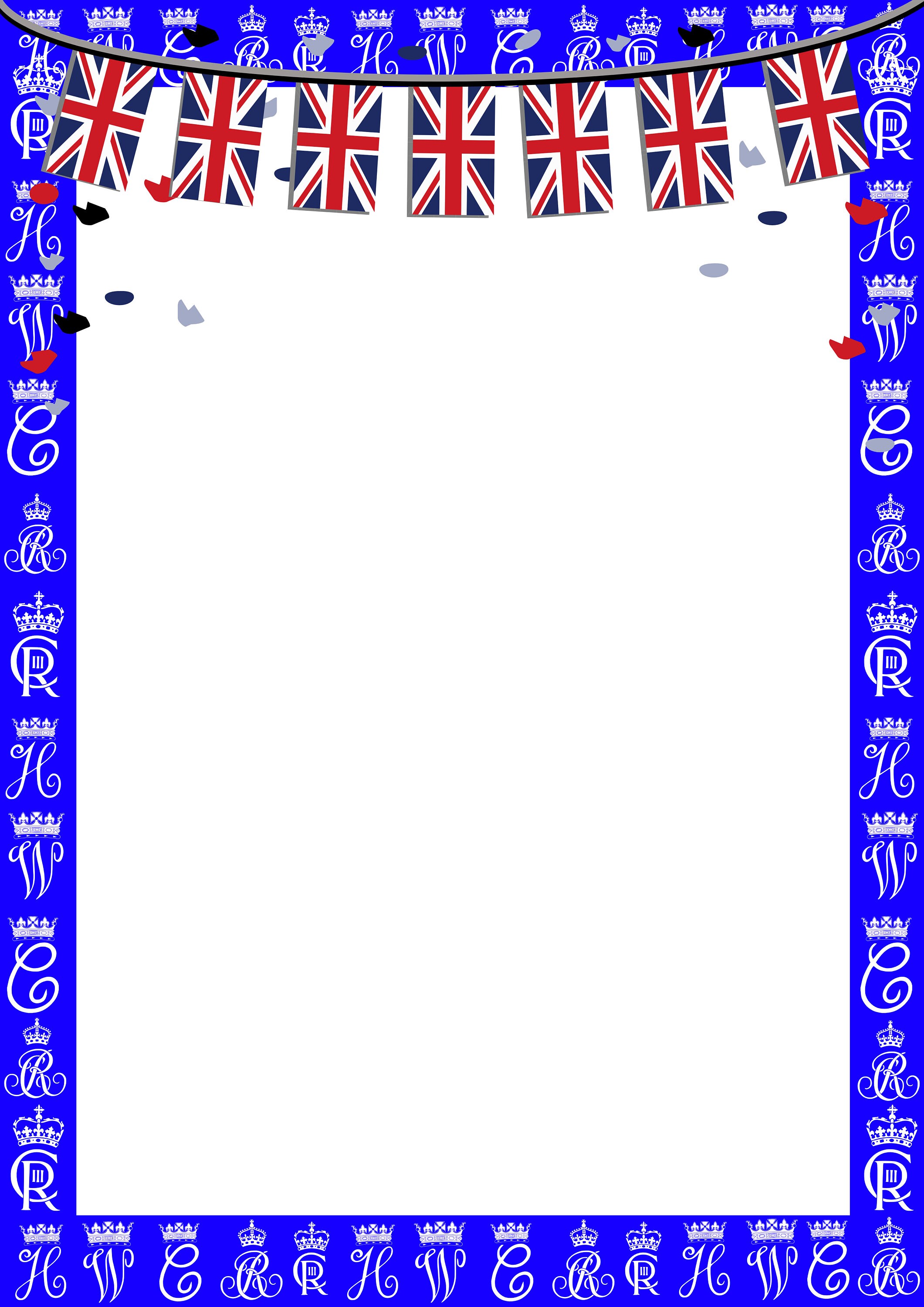 Coronation Border Printable EPS SVG Instant Download, Letterhead ...