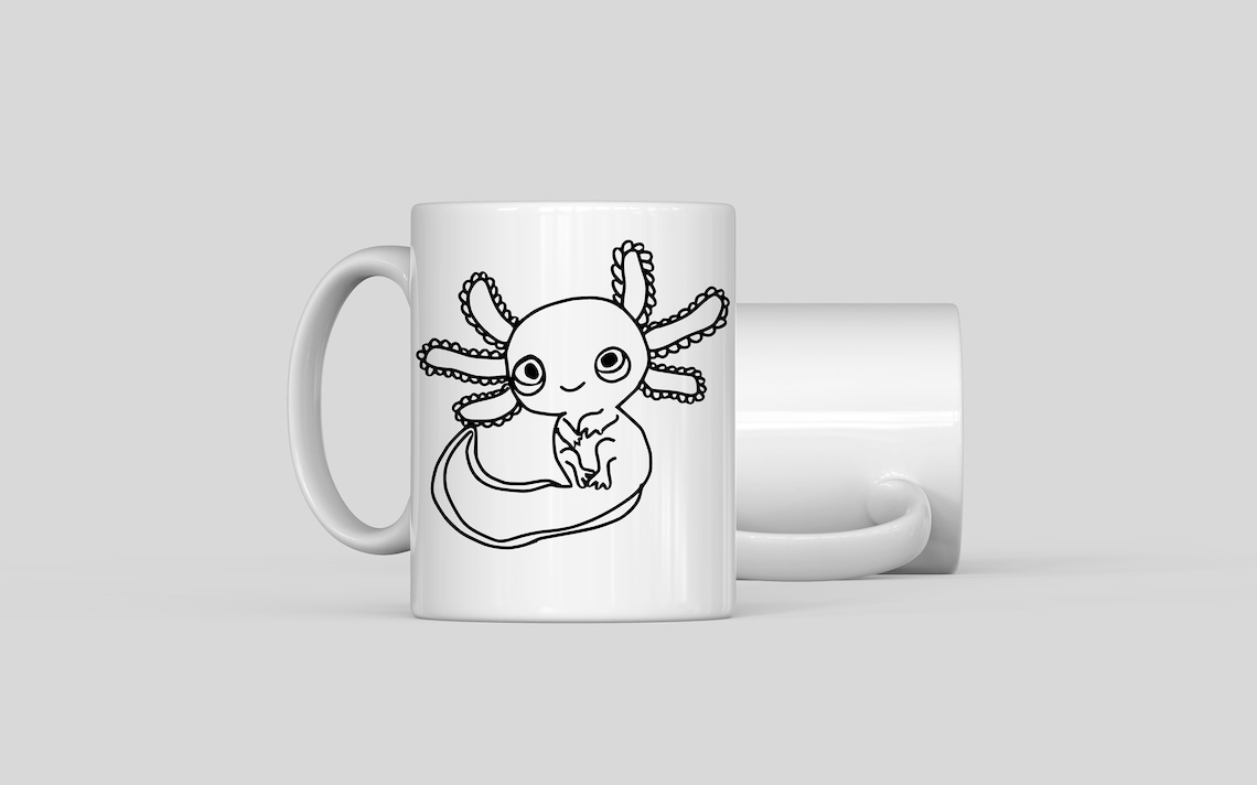 Axolotl Svg Eps Png Vector - Etsy