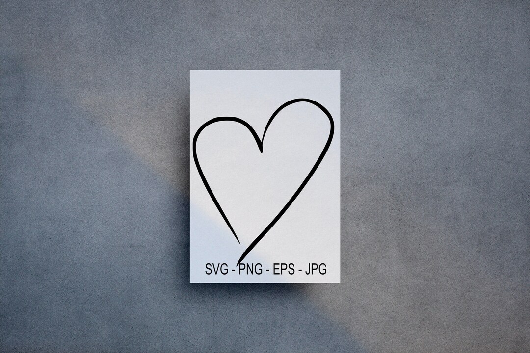 Heart Svg Eps Png Vector - Etsy
