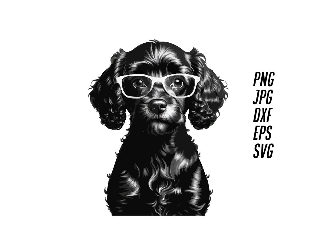 COCKAPOO Pet Funny Glasses Digital Design Bundle: Svg, Eps, Png ...