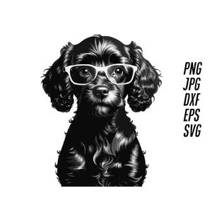 COCKAPOO Pet Funny Glasses Digital Design Bundle: Svg, Eps, Png ...