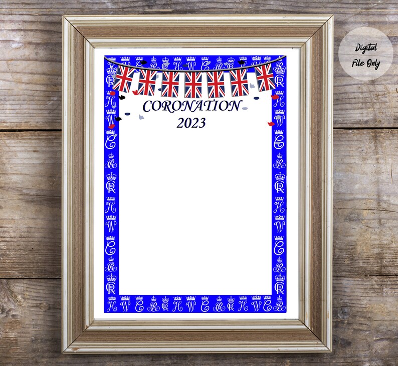 Coronation Border Printable EPS SVG Instant Download, Letterhead ...