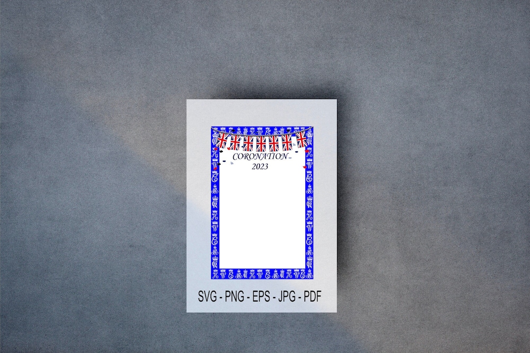 Coronation Border Printable EPS SVG Instant Download, Letterhead ...