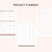 Project Planner Printable Project Planner Template Project Planner ...