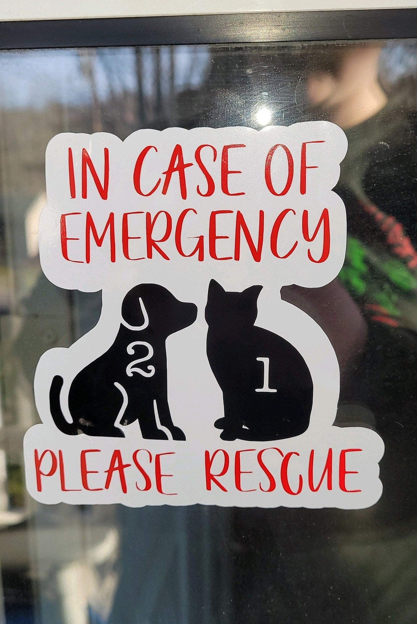 In Case of Emergency Pet Decal - Etsy