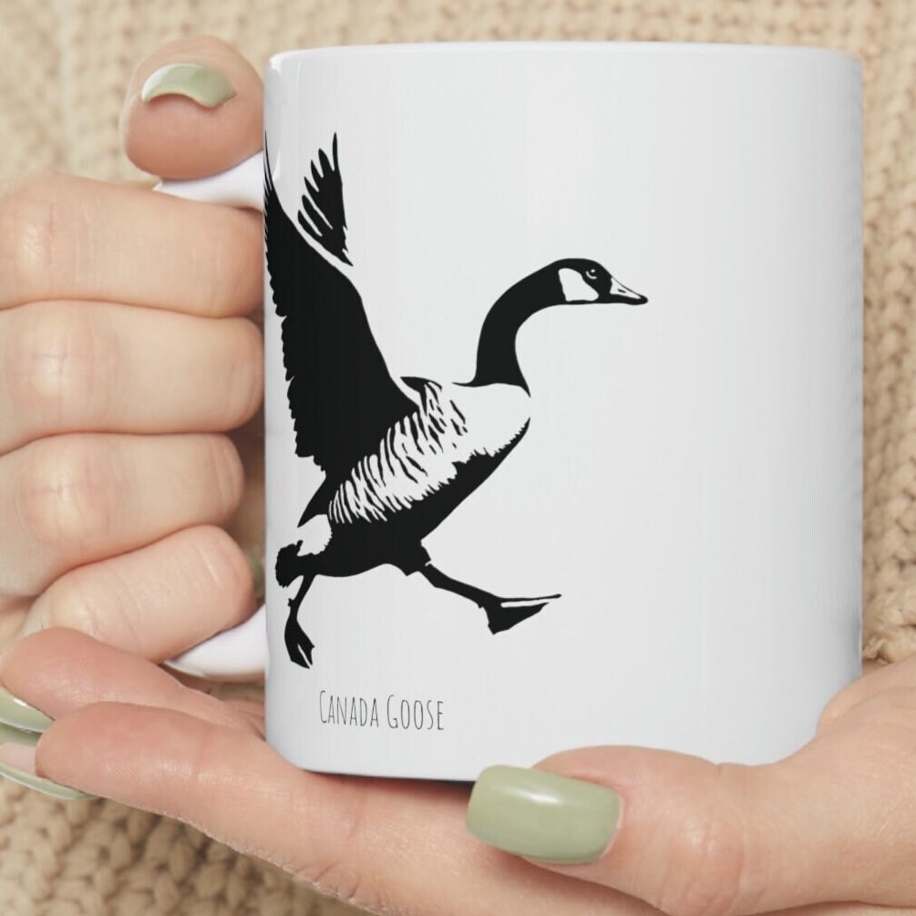 Bold Brews & Artistic Views: Canadian Goose Street Art Mug (11oz), Bird ...