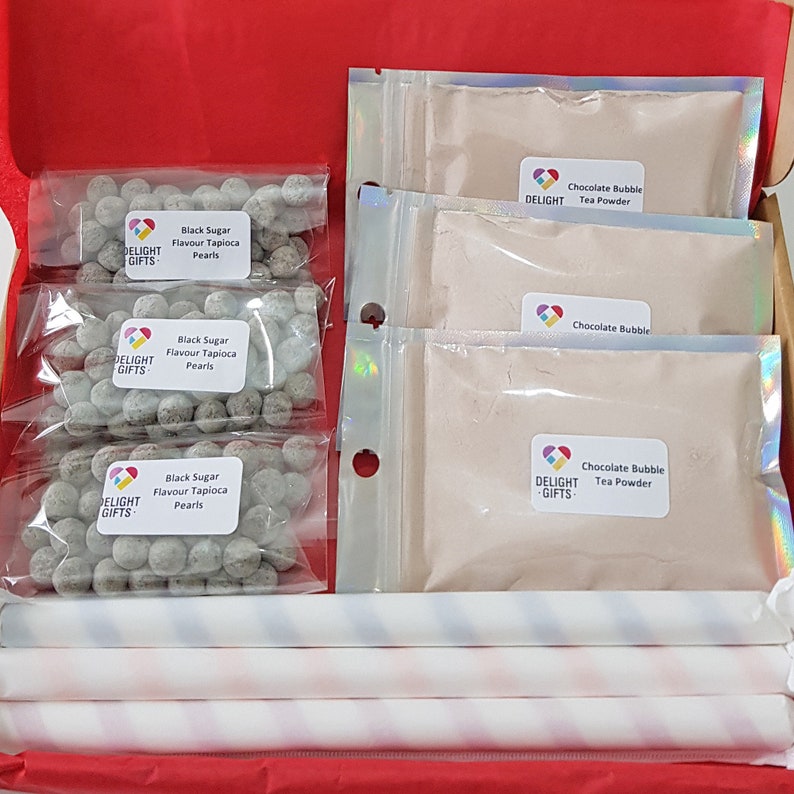 DIY Chocolate Bubble Tea Letterbox Gift Bubble Tea Kit | Etsy