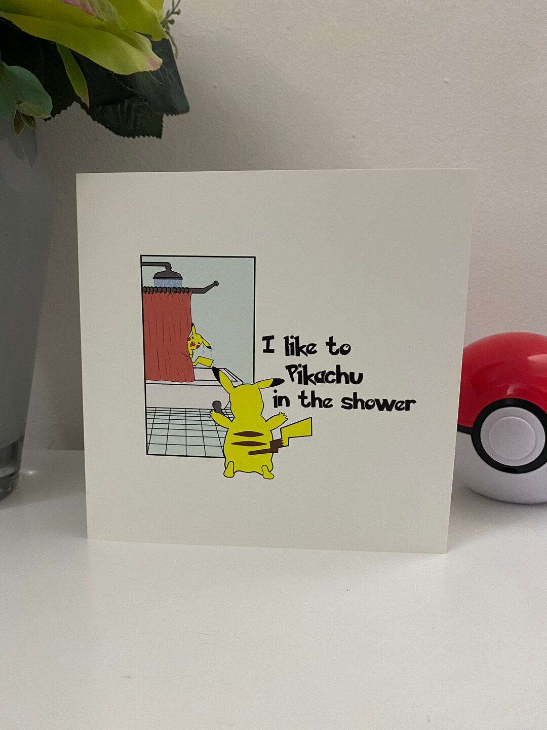 PIKACHU Pokémon Greetings Card - Etsy