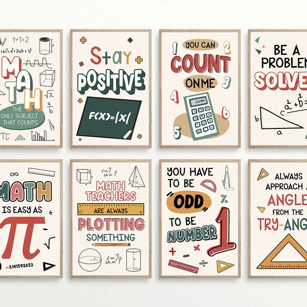 Maths Posters - Etsy