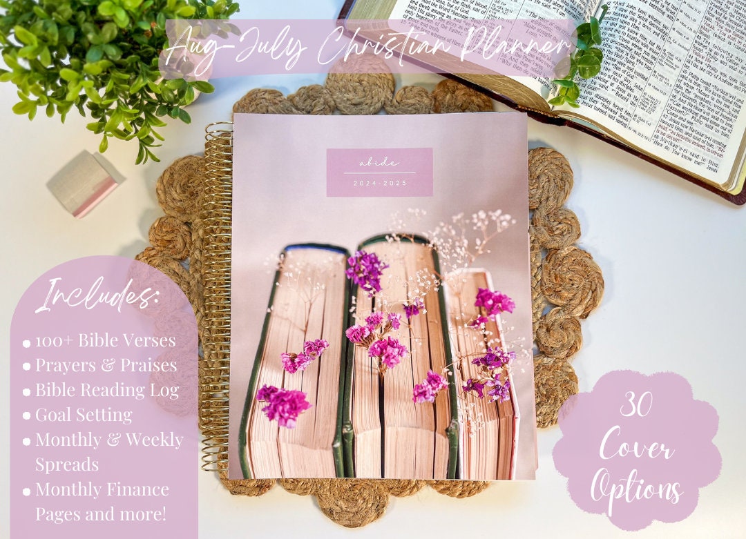 2024-2025 Planner Christian Planner August-july Planner Prayer Journal ...