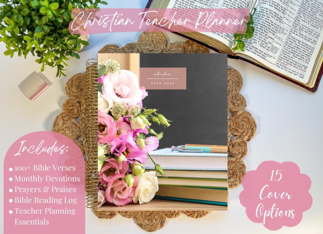 Christian Signature Teacher Planner | 2025-2026 | Teacher Planner ...