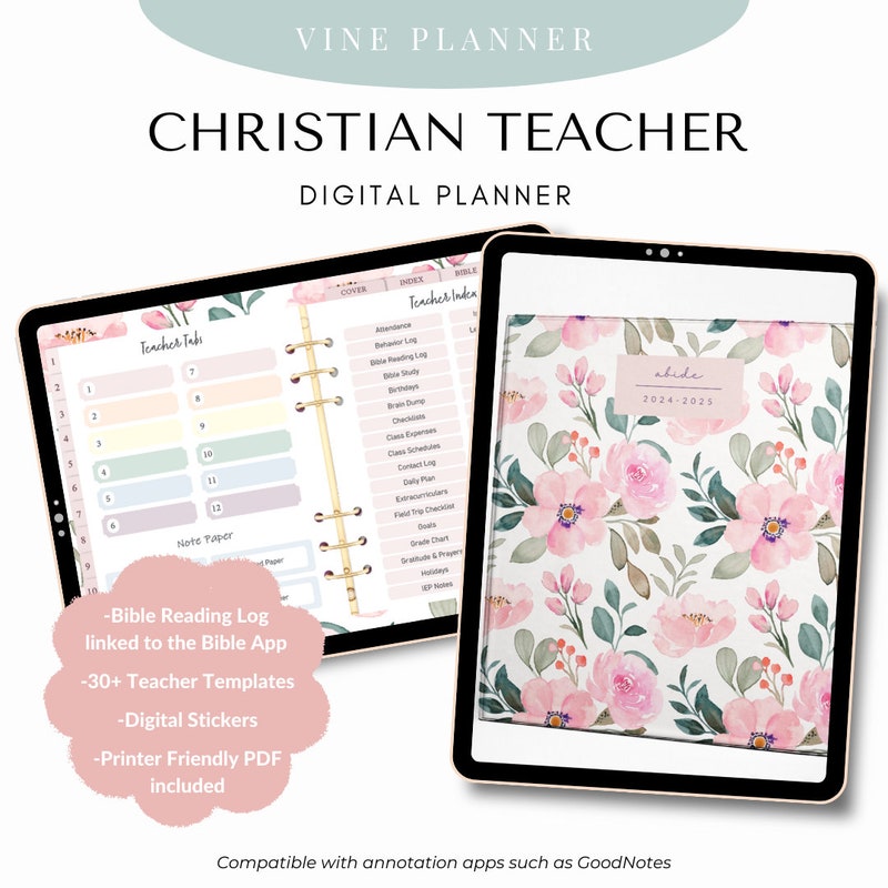 Teacher Digital Planner - Etsy