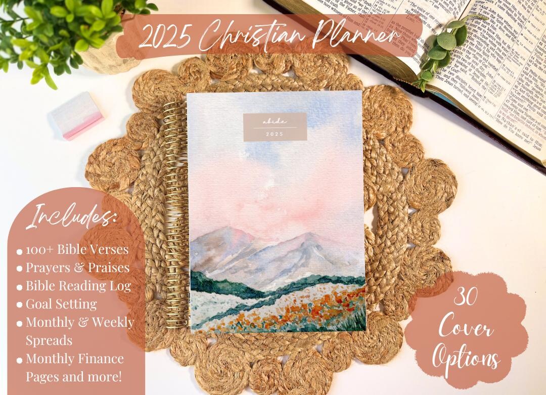 2025 Planner | Christian Planner | Bible Reading Log | Prayer Journal ...
