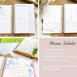 2025 Planner | Christian Planner | Bible Reading Log | Prayer Journal ...