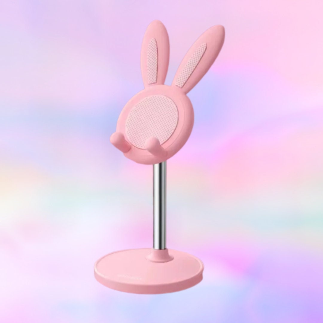 Pink Bunny Phone Stand Adorable Kawaii Phone Holder - Etsy