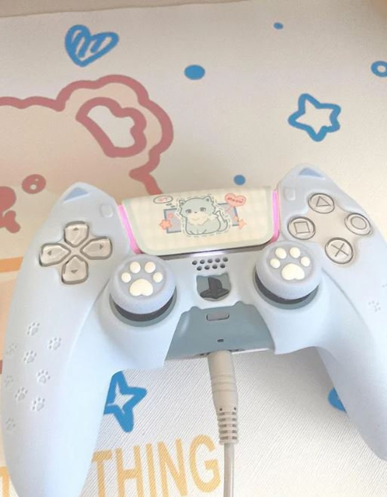 PS5 Blue Cat Gamer Controller Case & Grips Set Gift for Gamers - Etsy