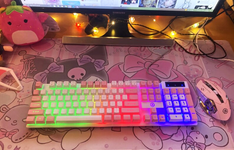 Sanrio My Melody Kuromi Mousepad Desk Mat for Gamers - Etsy