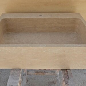 Travertine Luxury Farm House Kitchen Sink, Farm House Marble Sink ...