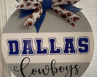 Dallas Cowboys | Front Door Decor | Welcome Sign | Dallas Cowboys Decor ...