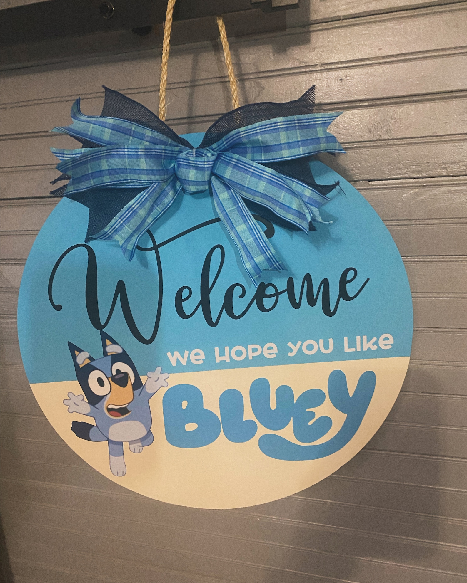 Bluey Door Hanger Wreath - Etsy