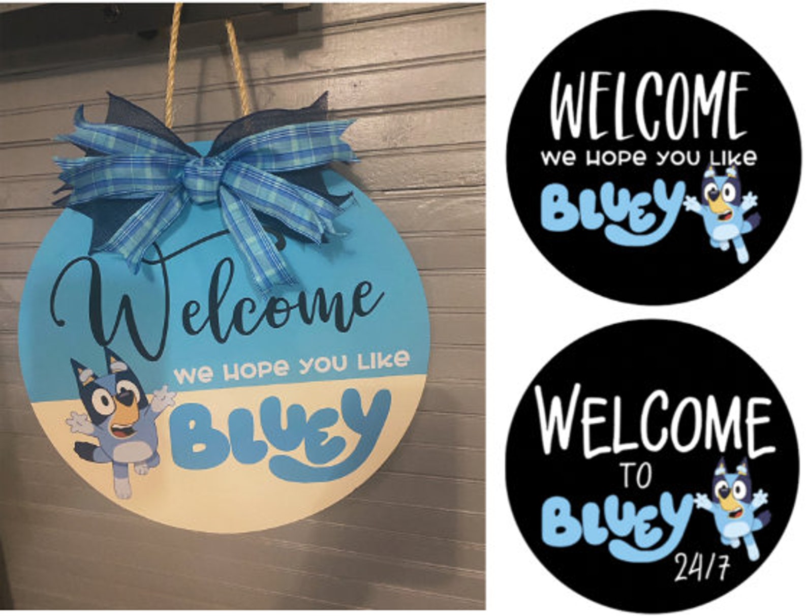 Bluey Door Hanger Wreath - Etsy